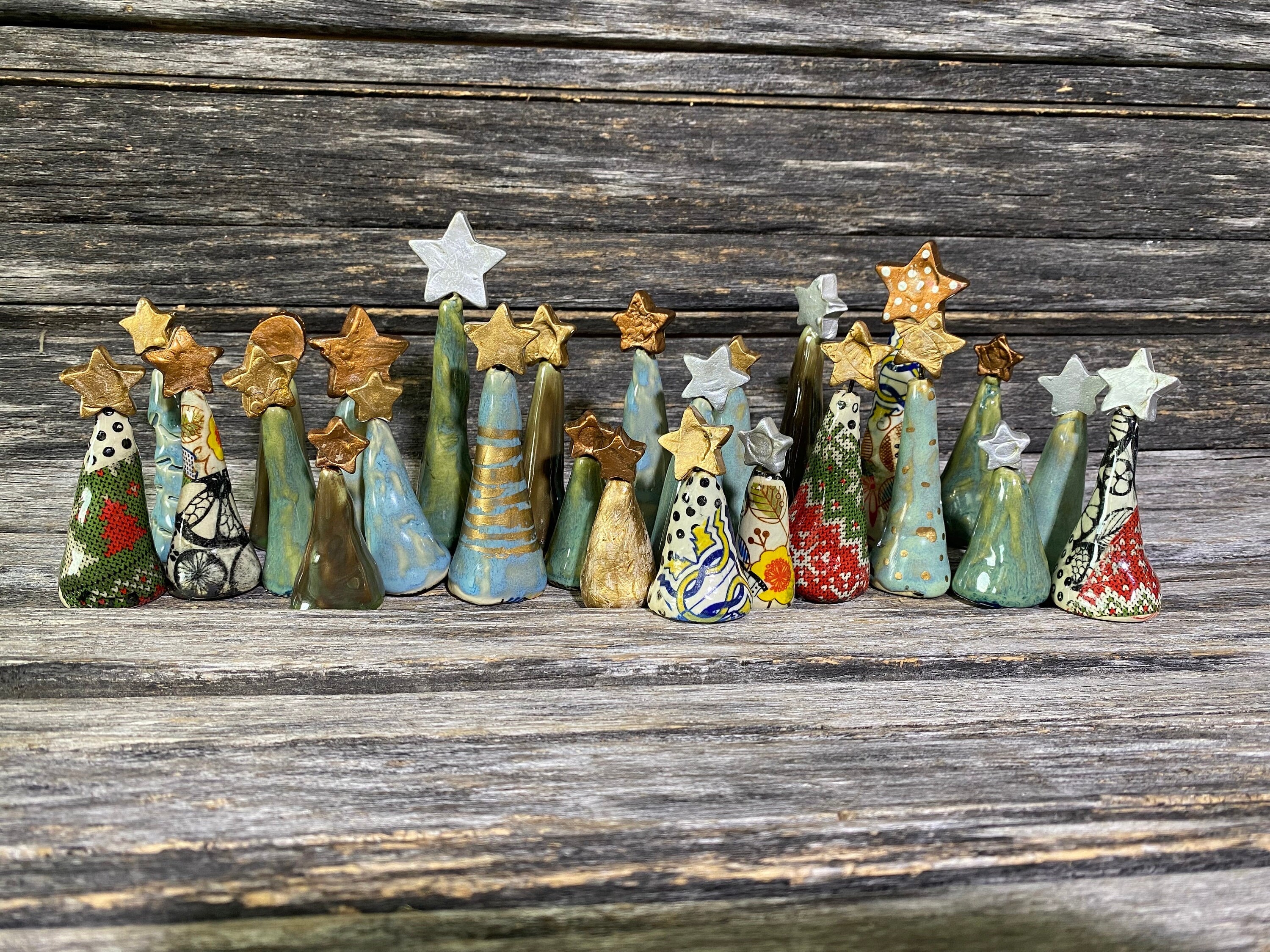 Hand Built Pottery Christmas New Year Is Just Around The
