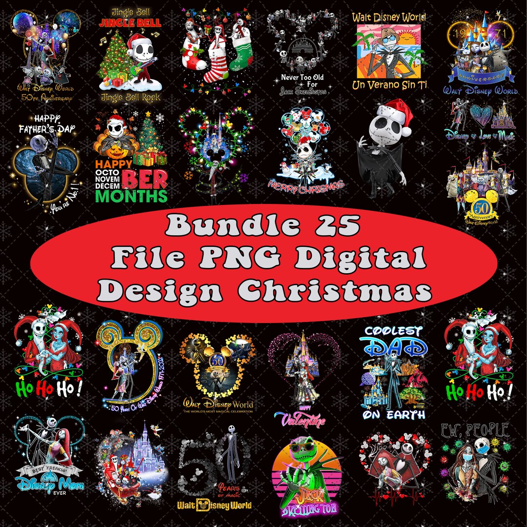 Christmas Horror Cartoon Characters Png Bundle 25 File - Etsy