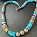 Authentic Tommy Singer Beads Necklace Turquoise Coral STERLING - Etsy