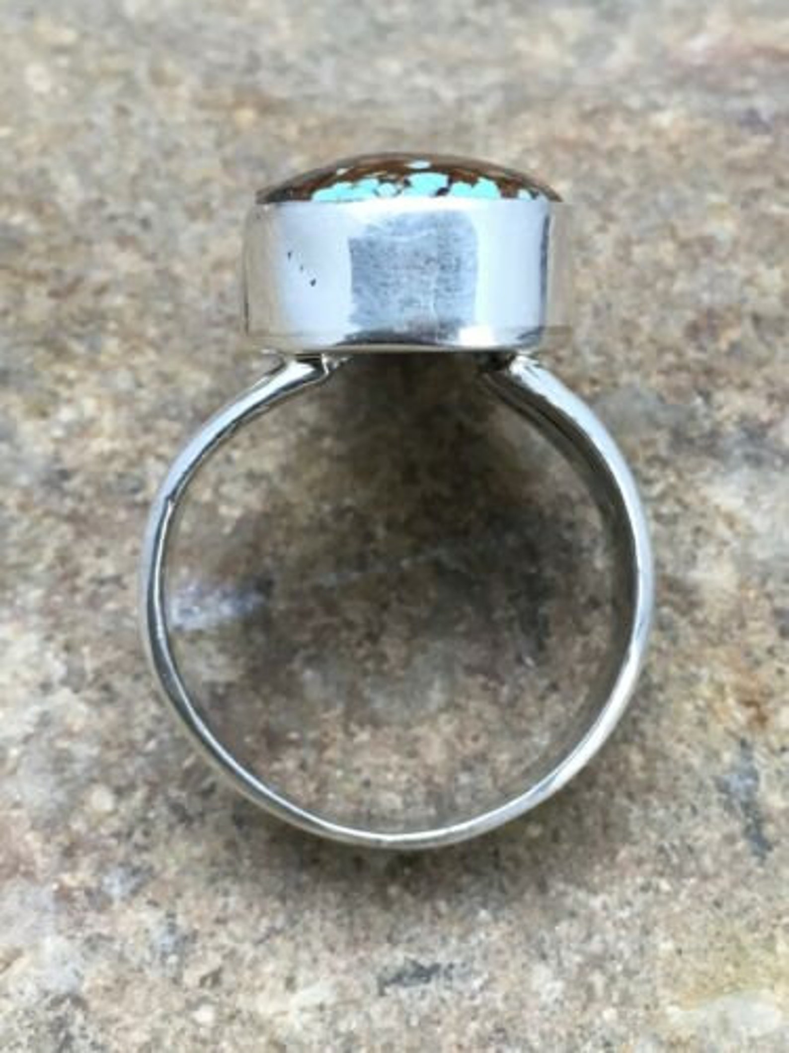 Native American Navajo Spider Web Turquoise Ring Sterling - Etsy
