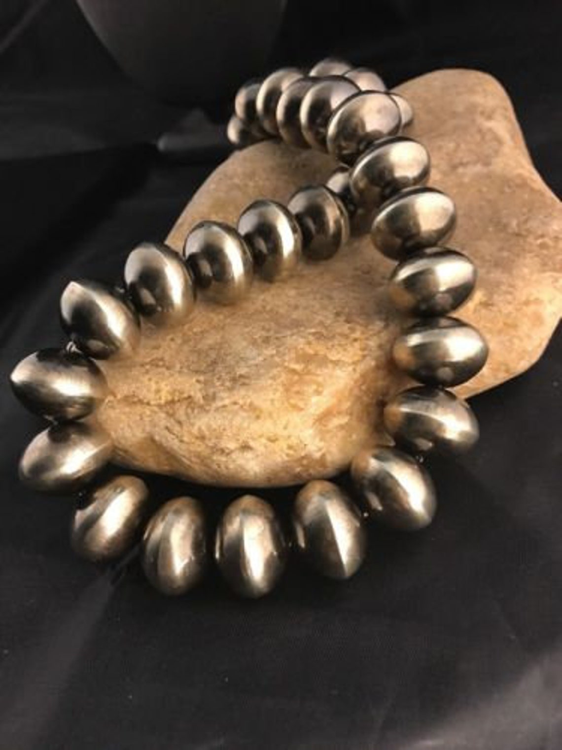 Old Pawn Native American Navajo Pearls 20mm Sterling Silver - Etsy