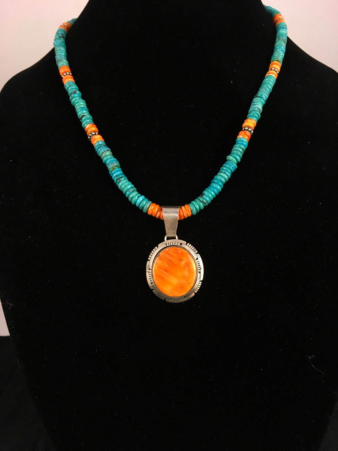 Native American Spider Web Multi Color Turquoise Sterling Silver ...