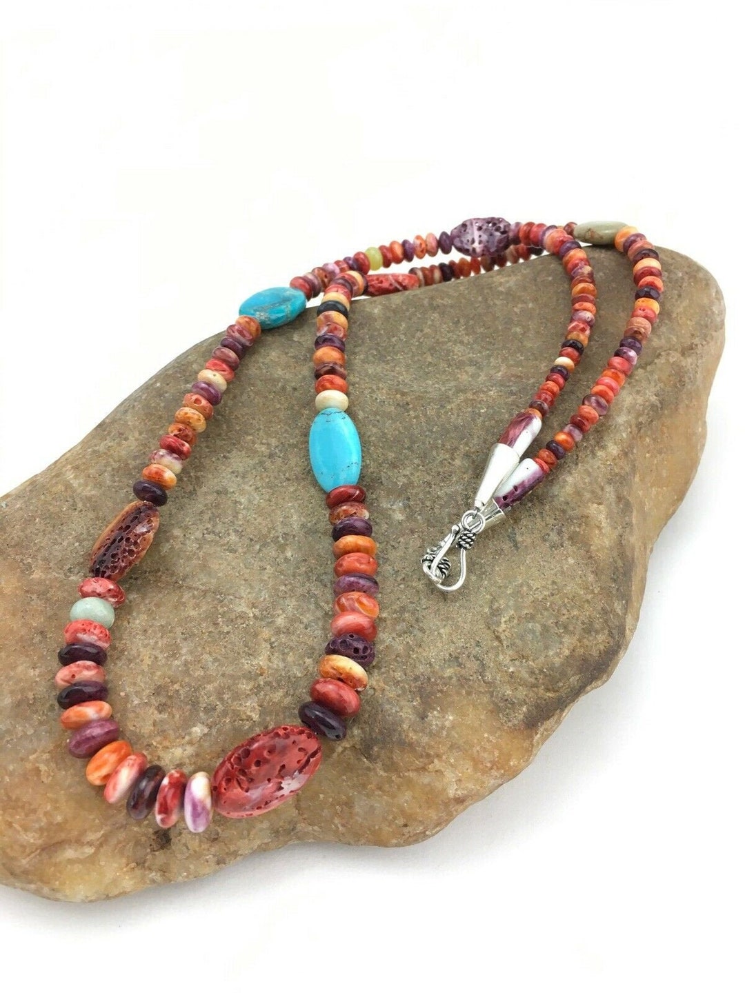 Navajo Native American Orange Spiny Oyster Multi Color - Etsy