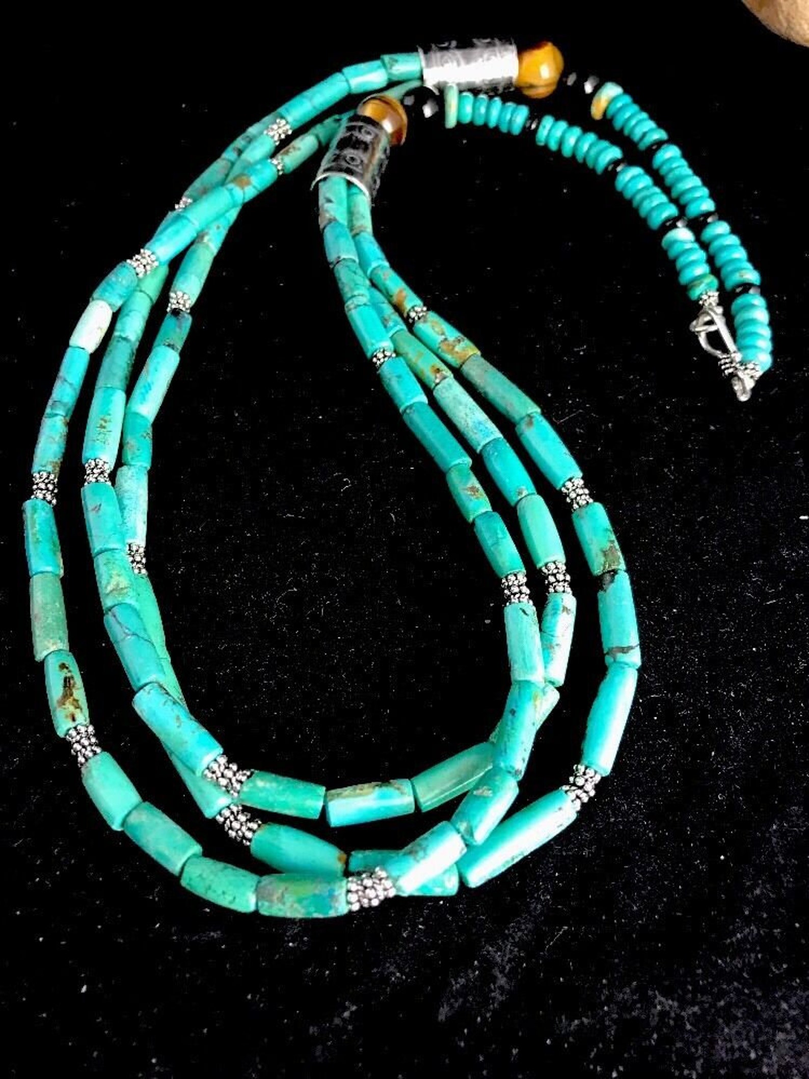Beautiful Native American Sterling Silver Blue Turquoise | Etsy