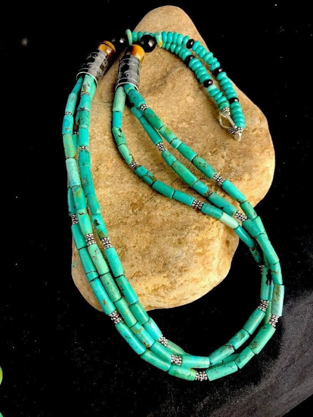Beautiful Native American Sterling Silver Blue Turquoise - Etsy