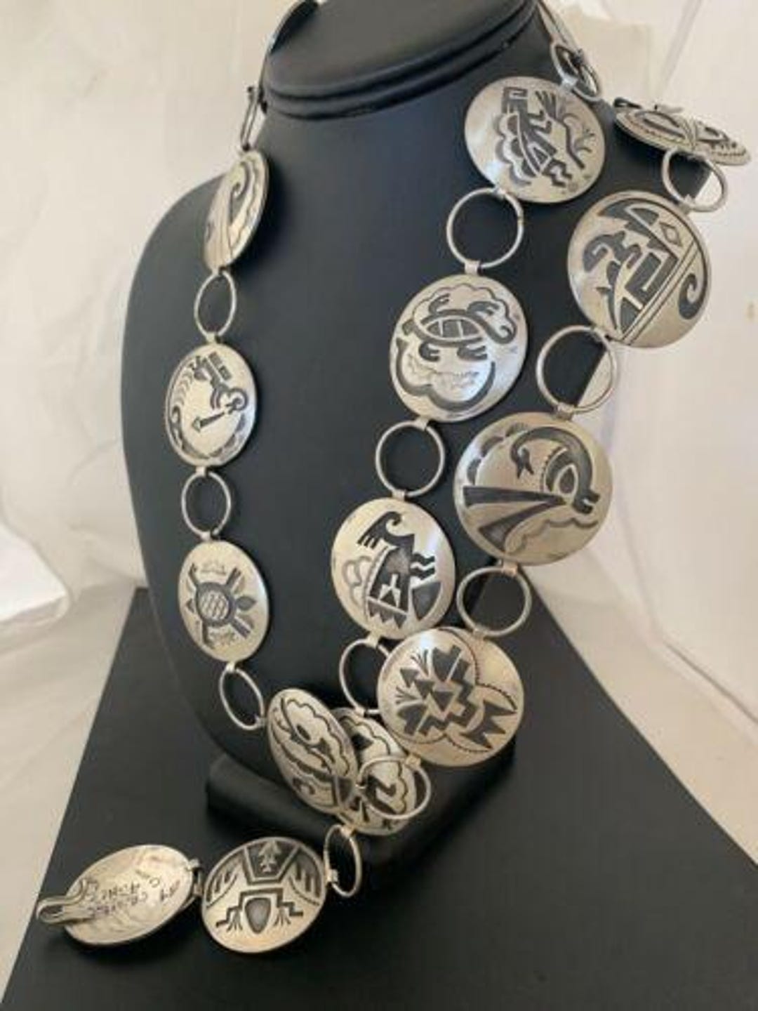 Native American Men's Old Pawn Hopi Concho Belt | Sterling Silver ...