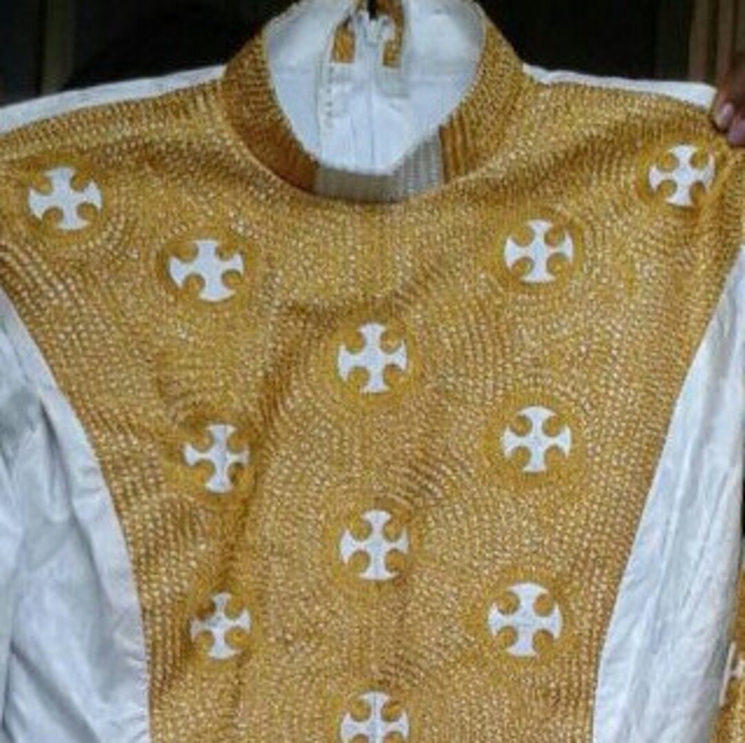 Unisex Couture Clergy Robe, Gown With Crosses - Etsy