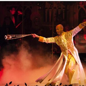 White Satin Robe With Gold Rhinestones and Embroidery - Etsy