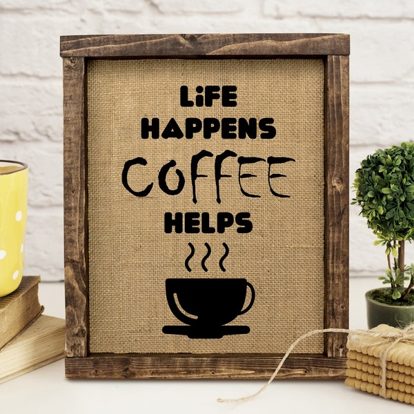 Burlap Coffee Art - Etsy