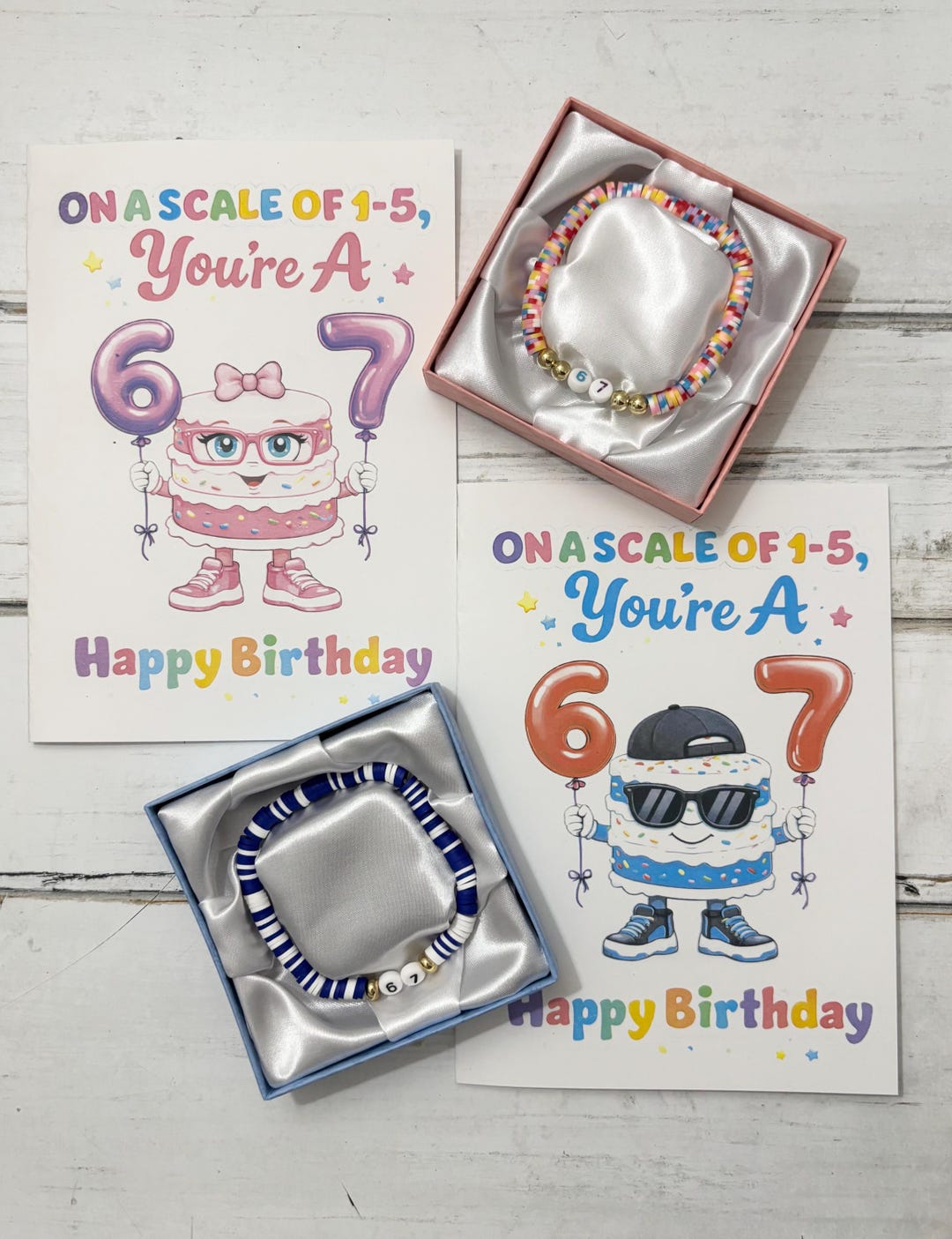 67 Birthday Card | Funny "on a Scale of 1-5" Birthday Gift Set | Ready ...