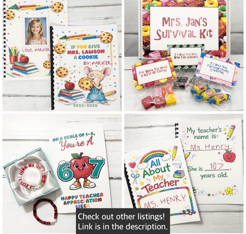 Teacher Survival Kit Gift, Teacher Appreciation Candy Gift, End of Year ...