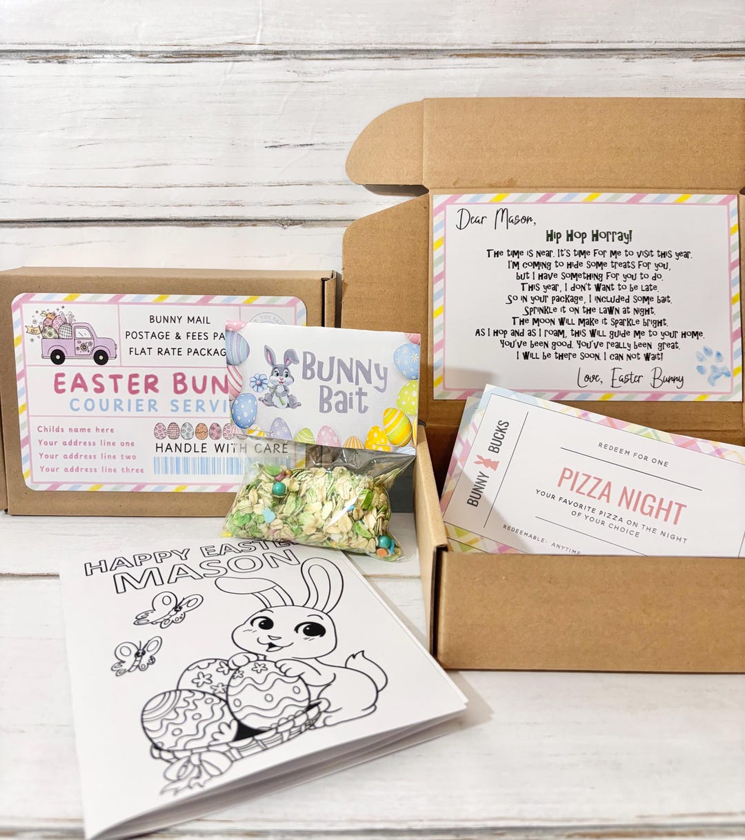 Easter Bunny Mail Bait | Letter From Easter Bunny | Personalized ...