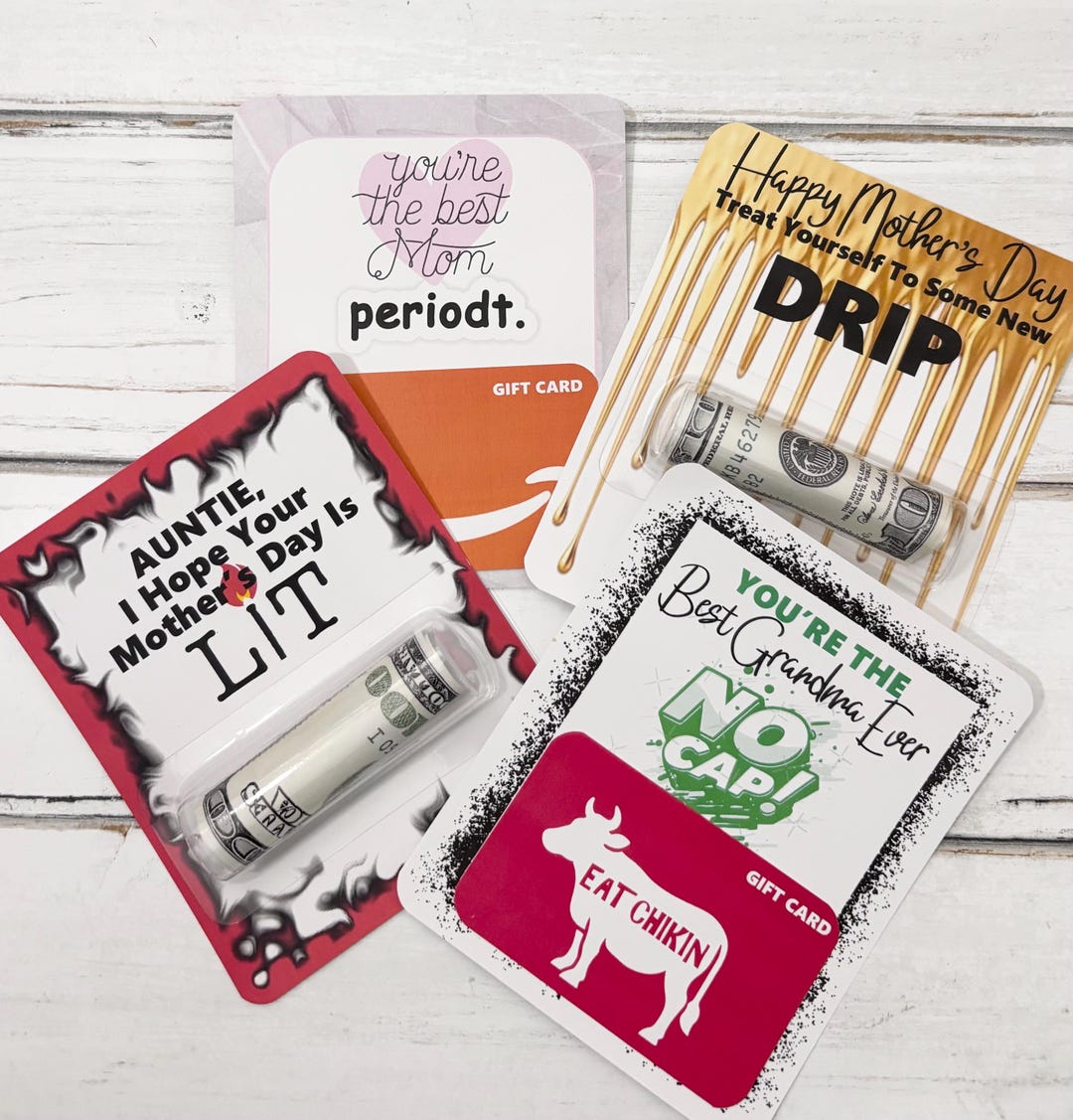 Funny Mother's Day Money Gift Card Holder From Teenager Slang Gift for ...