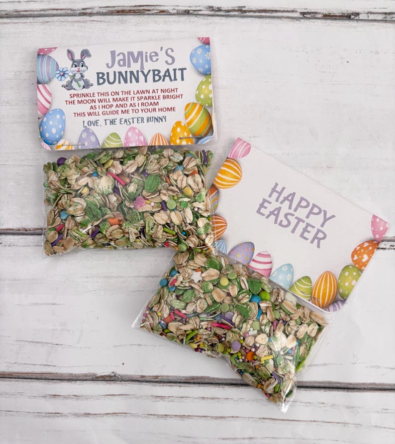 Bunny Bait | Food for Easter Bunny | Personalized Party Favor | Easter ...