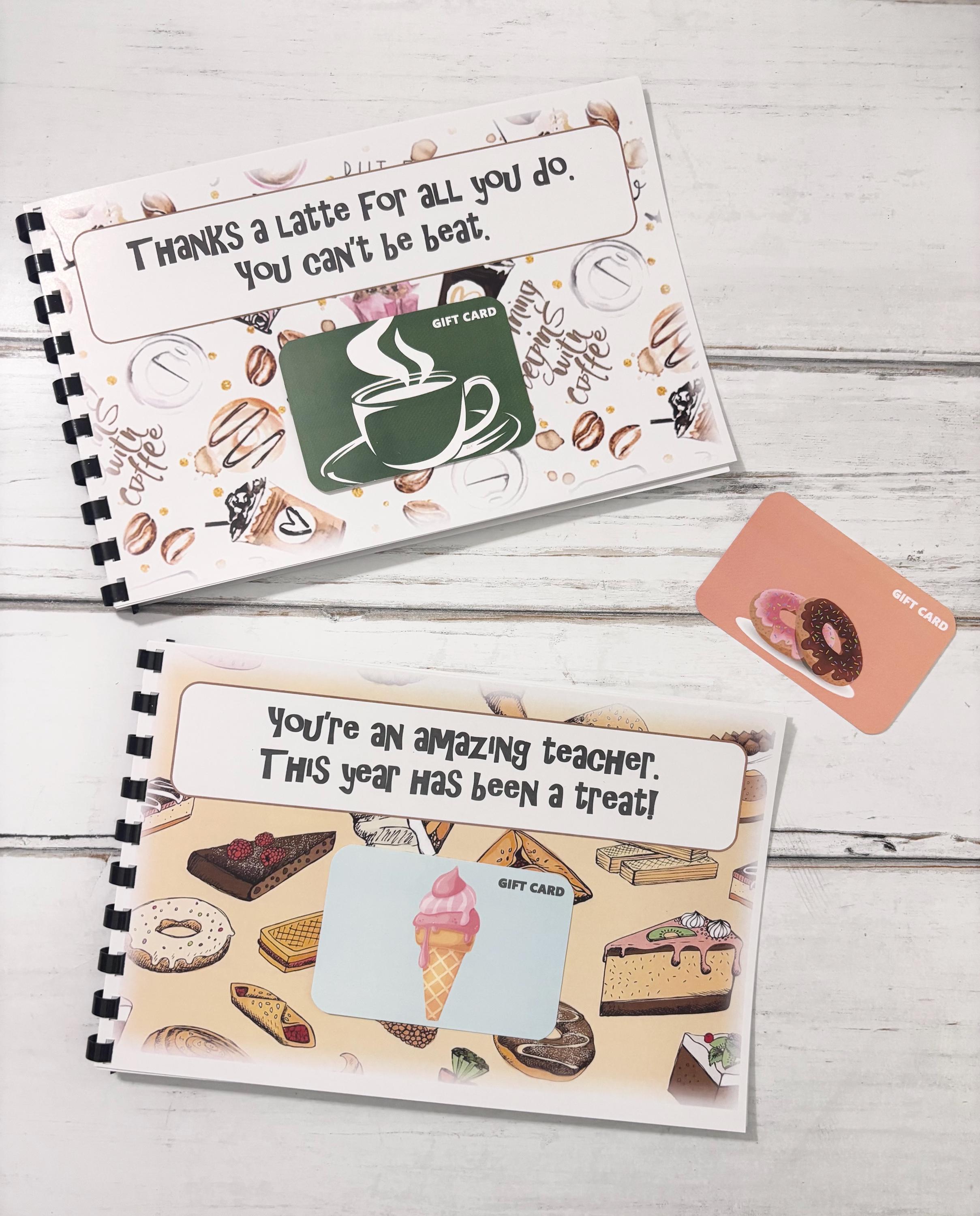 Teacher Gift Card Book | Personalized Teacher Gift From Student | End ...