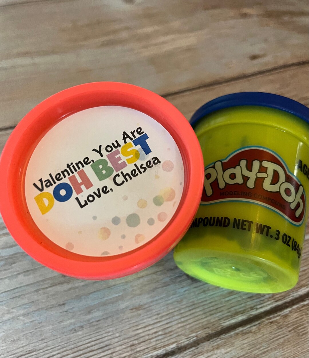 Play-doh Included 12 Personalized Valentine's Day Classroom Gift With ...