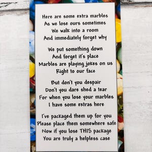12 Lost Marbles Father’s Day Gag Gift | Personalized Gift | Inexpensive ...