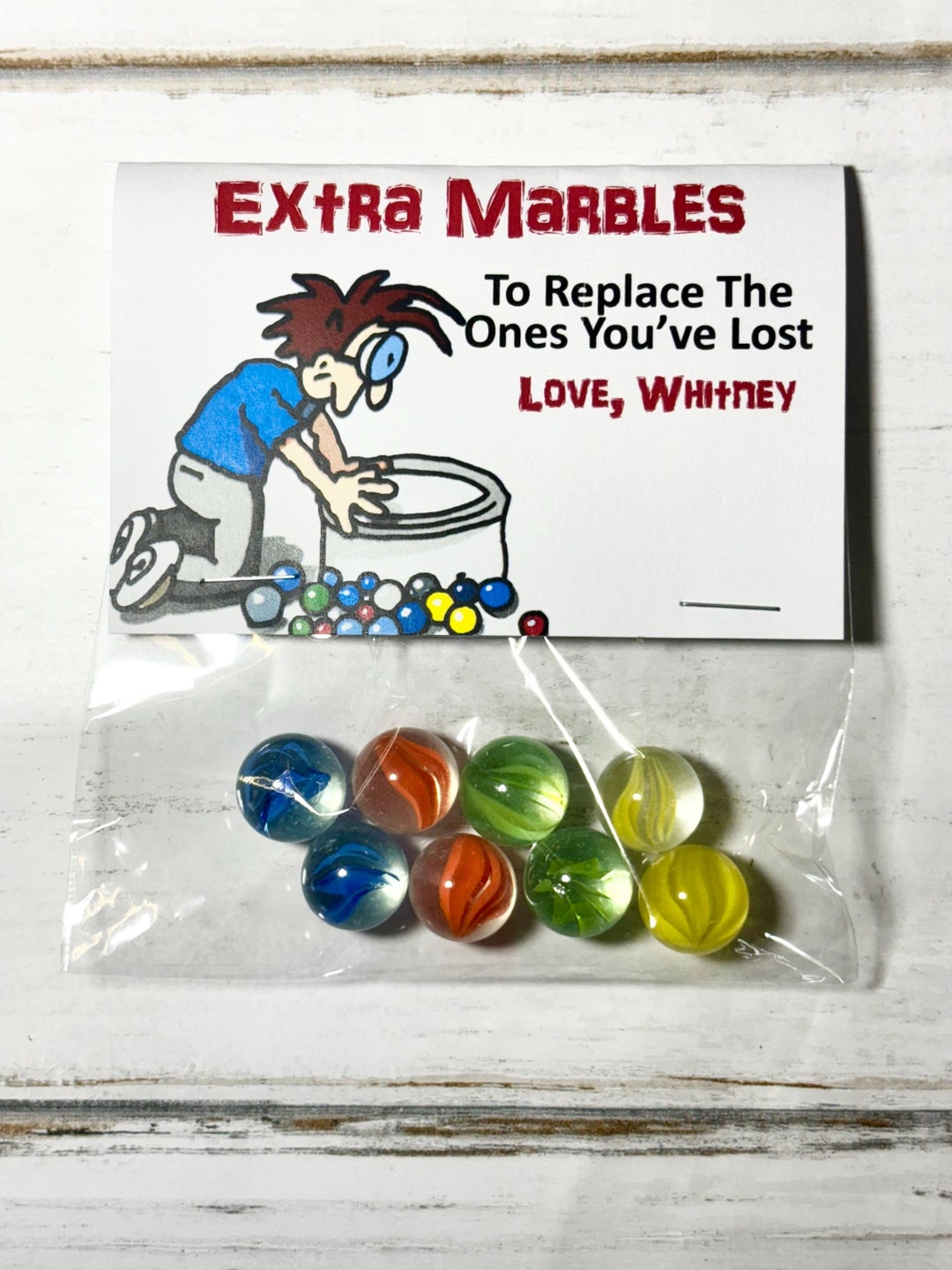 12 Lost Marbles Christmas Gag Gift | Personalized Gift for Secret Santa ...