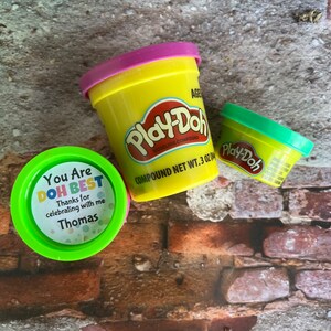 Birthday Party Favor Play-doh Included 12 Personalized Birthday ...