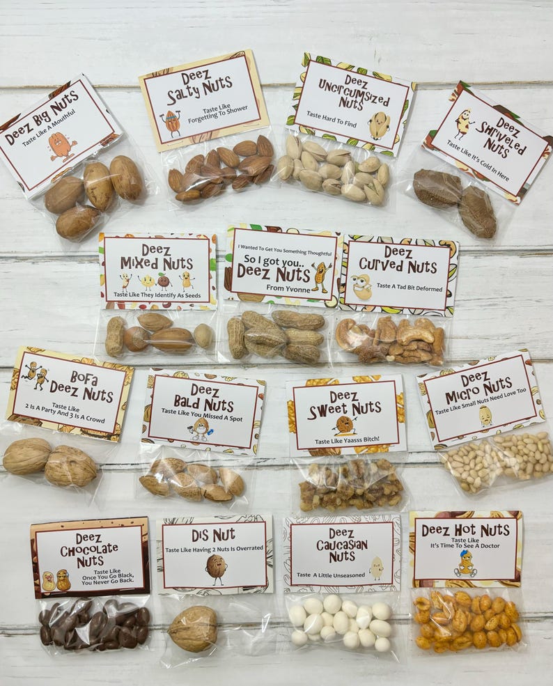 Deez Nuts Gag Gift: Personalized Nut Snack Box - Etsy