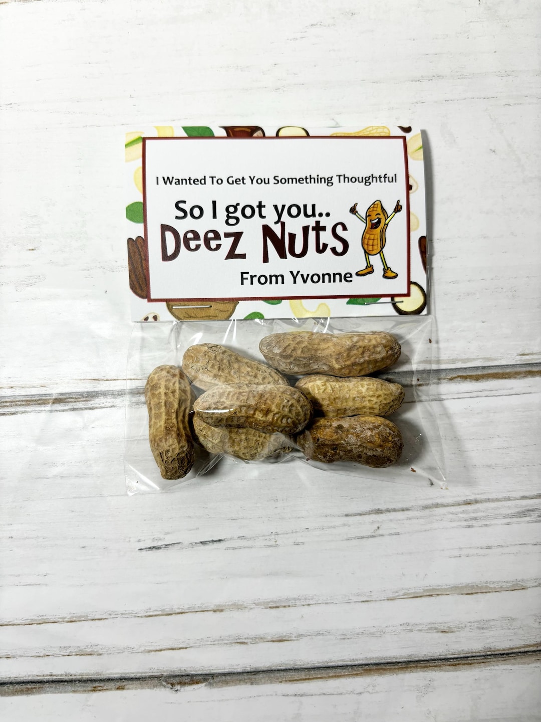 Deez Nuts Gag Gift | Funny Christmas Present | Husband Boyfriend Gift | Secret Santa | White ...