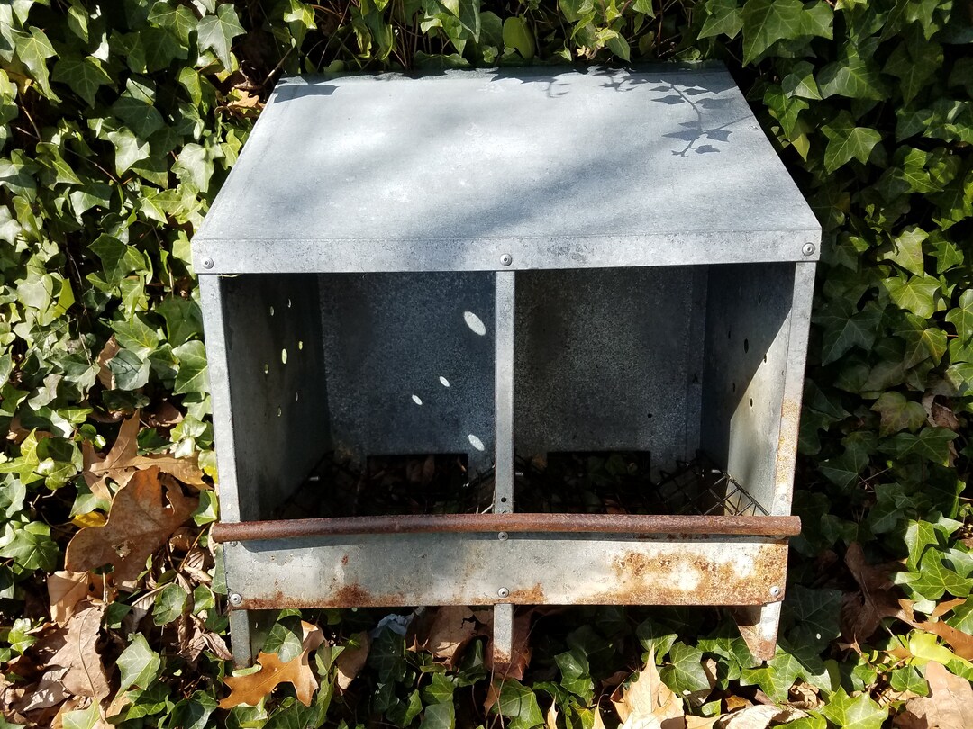 Galvanized Farmhouse Chicken Nesting Box Coop - Etsy