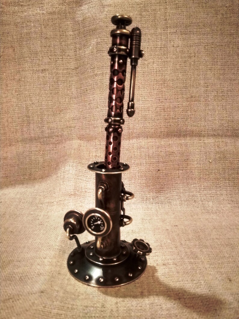 Steampunk pen stand steampunk pen holder steampunk | Etsy