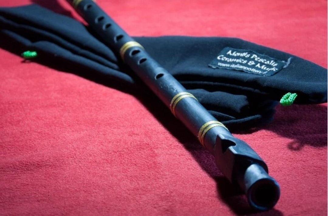 Koile Transverse Flute in Bucchero - Etsy