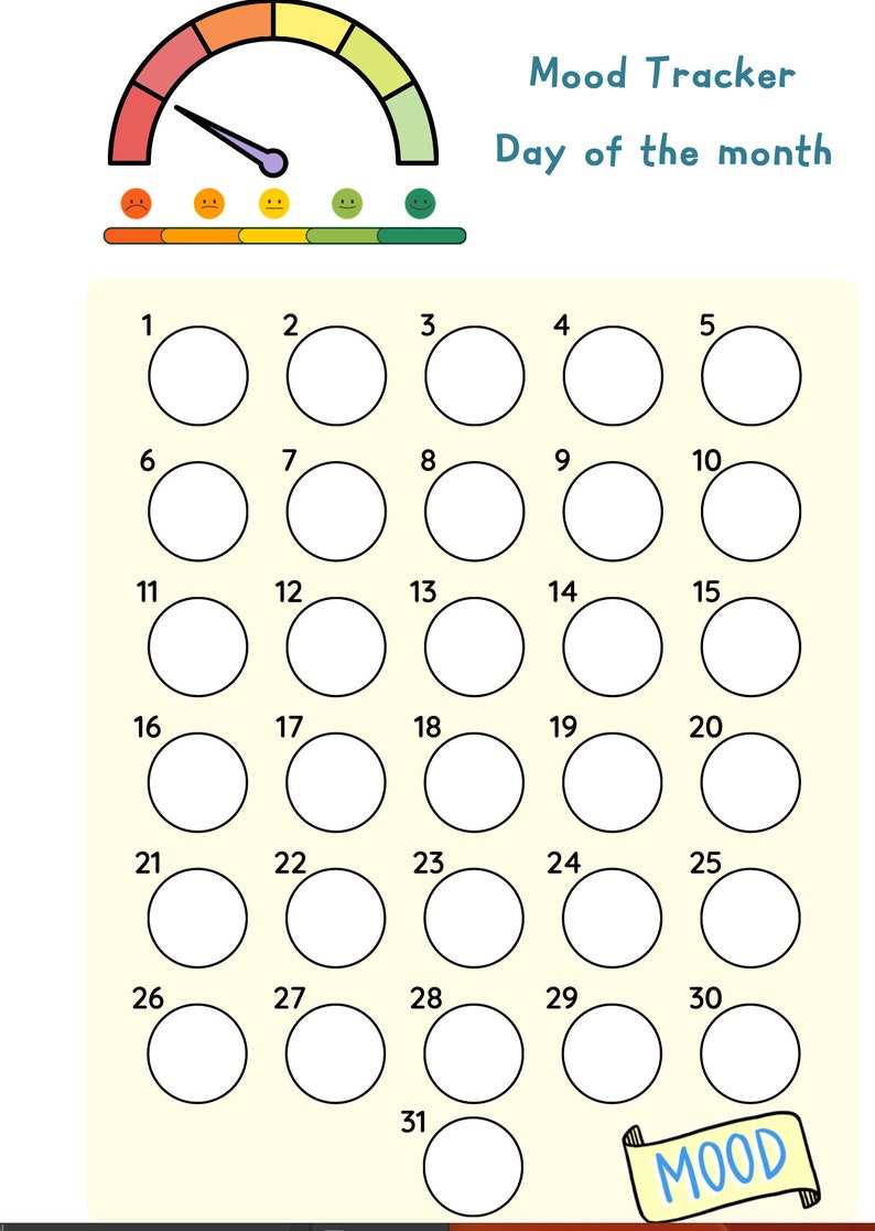 Goals for Teens Printables, Daily Reflections, Mood Tracker, Goal ...