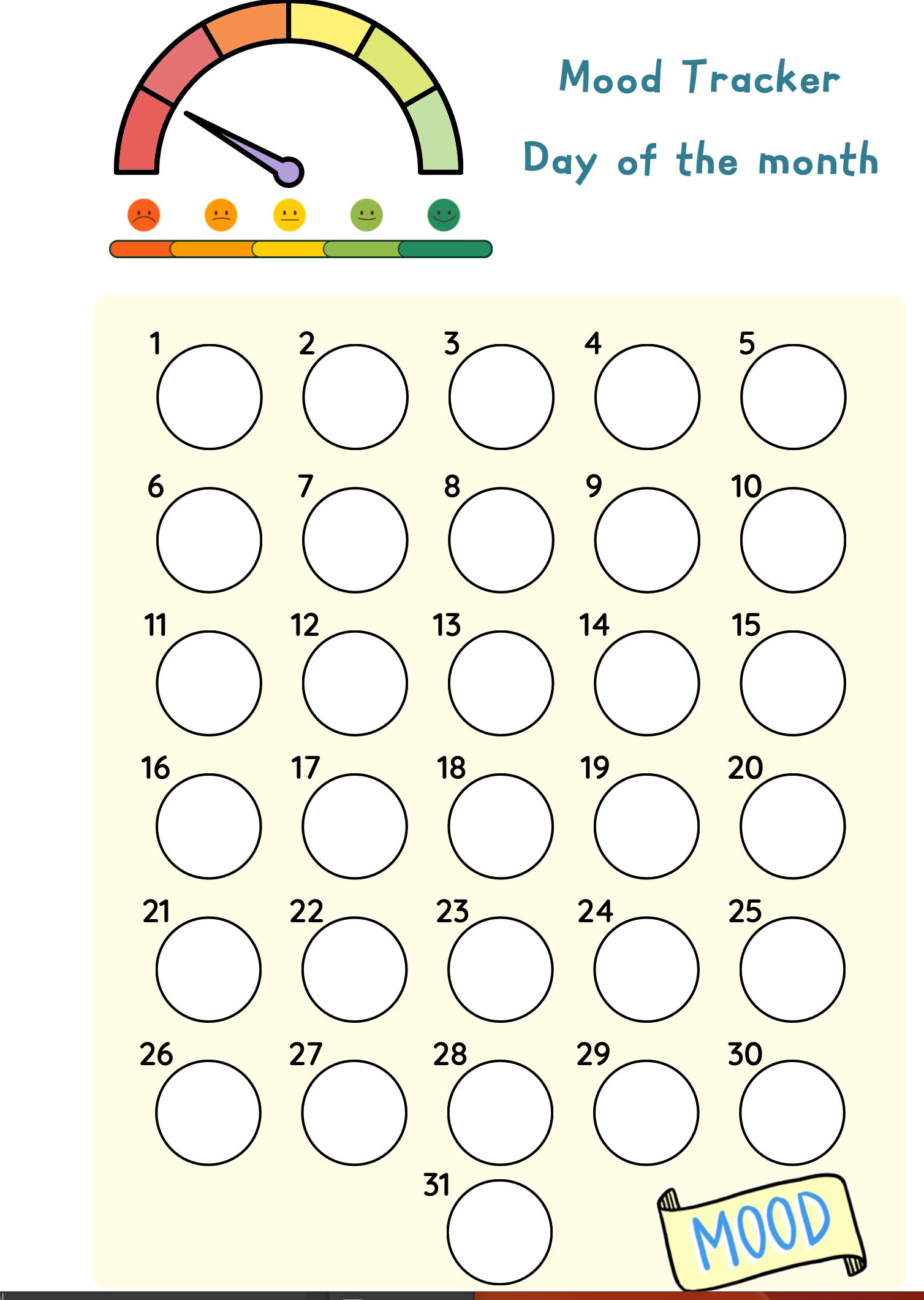 Goals for Teens Printables, Daily Reflections, Mood Tracker, Goal ...