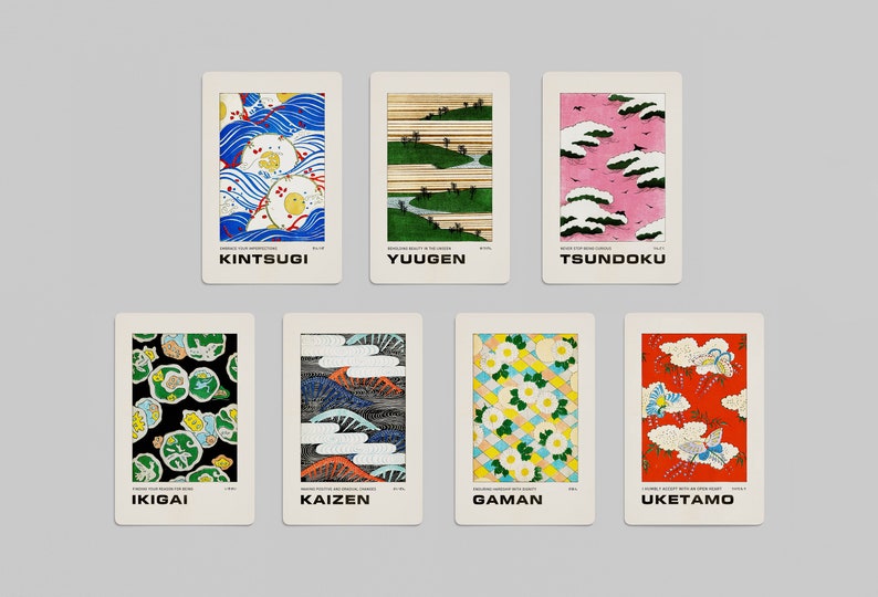 Uketamo Vintage Japanese Philosophy Wall Art Print - Etsy