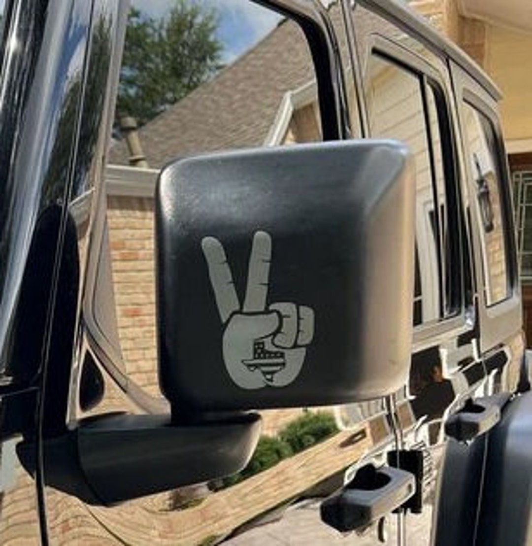 LEFT Hand Only, Wave Mirror Decals, off Road Wave, Wave Damnit Decal ...