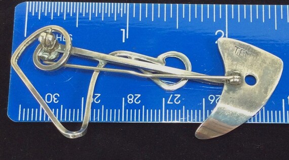 Bill Tendler Abstract Brooch Sterling Silver, studio … - Gem