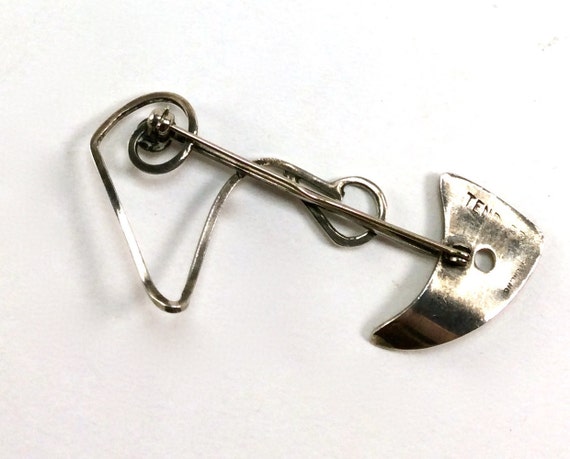 Bill Tendler Abstract Brooch Sterling Silver, studio … - Gem