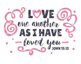John 15 12 | Etsy