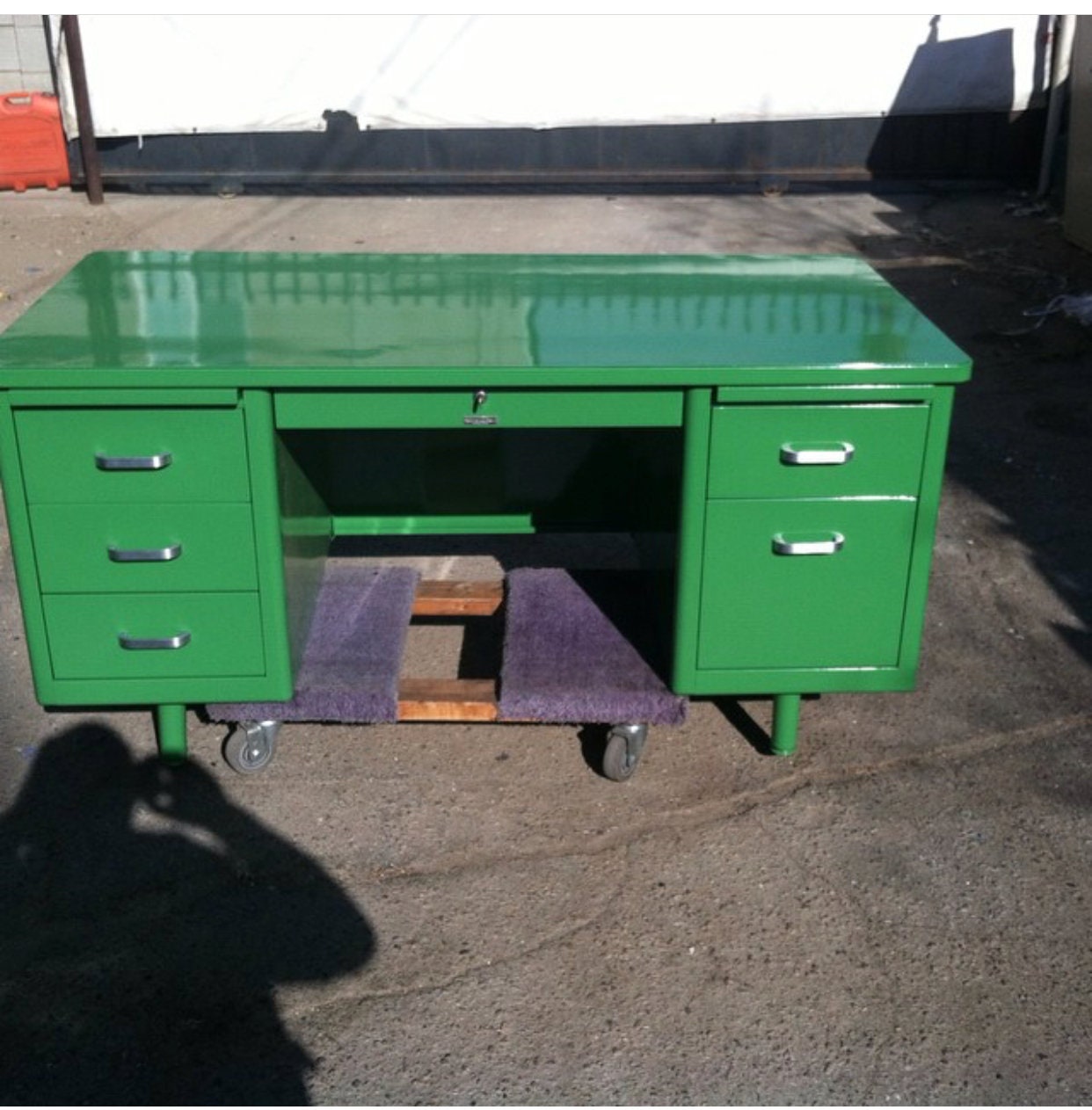Vintage Steel Tanker Desk Refurbished in Any Color | Etsy