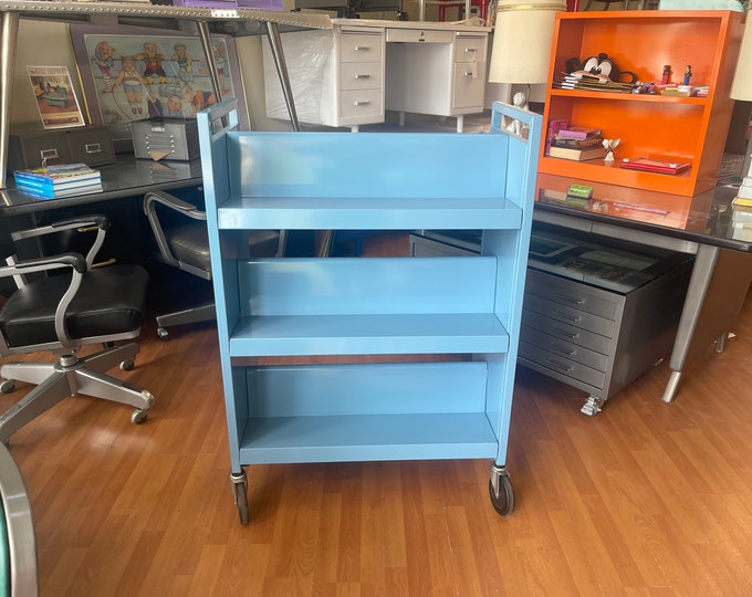 Vintage Library Book Cart MADE TO ORDER - Etsy