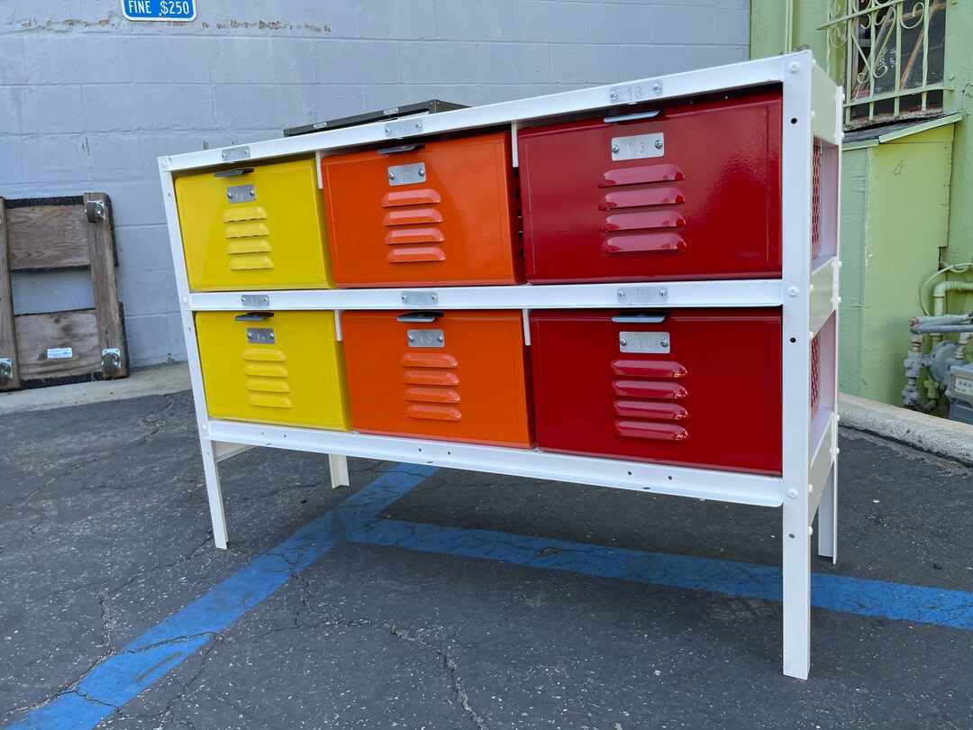 Basket Locker Console Table- Entry Storage - Etsy