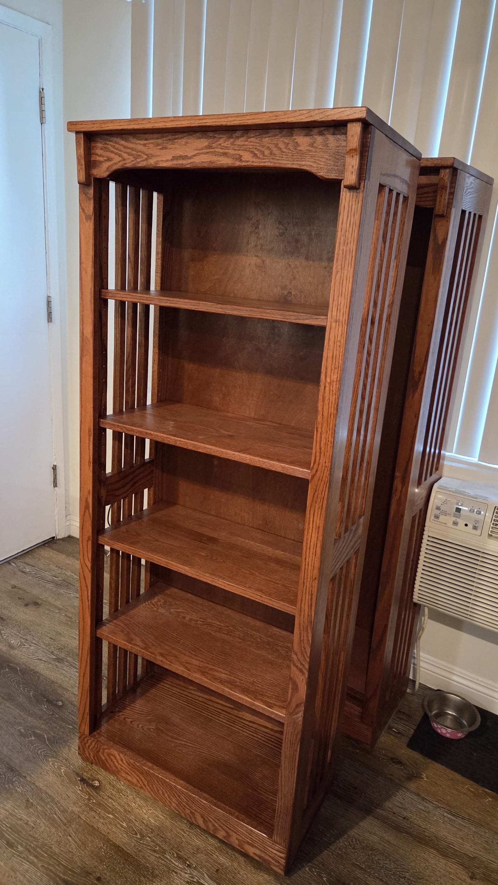 24" X 60" Solid Oak Mission Spindle Bookcase - Etsy