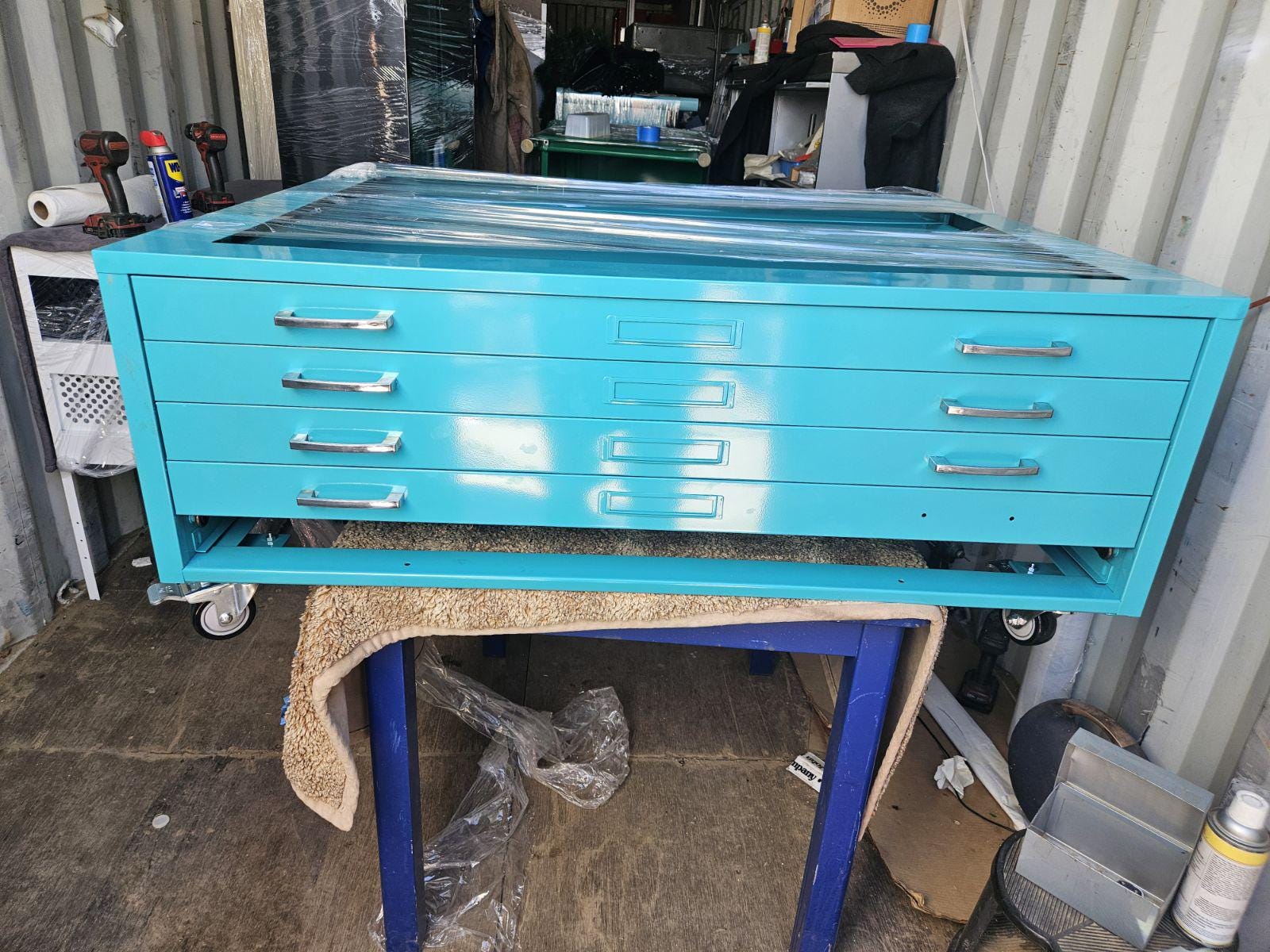 Vintage Steel Flat File Coffee Table Medium Made to Order - Etsy