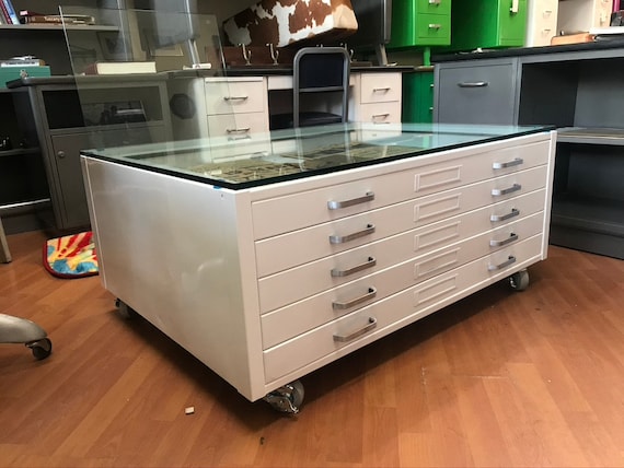 Flat File Cabinet Coffee Table