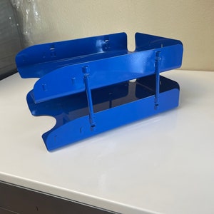 Two Tier Vintage Steel Paper Tray - Etsy