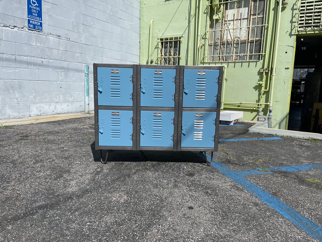 Repurposed Unit Locker Console Storage With Pin Legs - Etsy