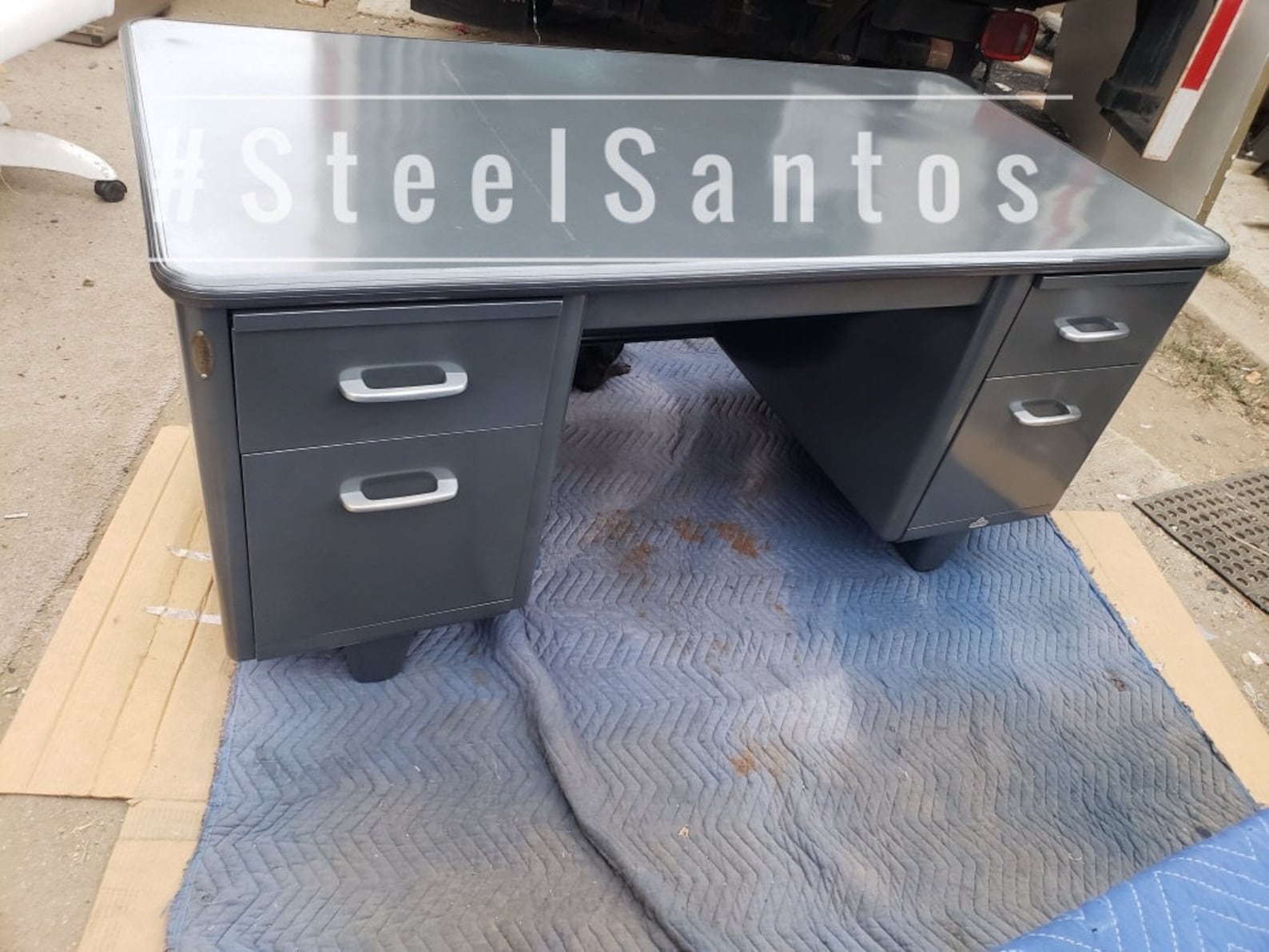 Vintage Steel Tanker Desk - All Steel Equipment -ASE - Etsy