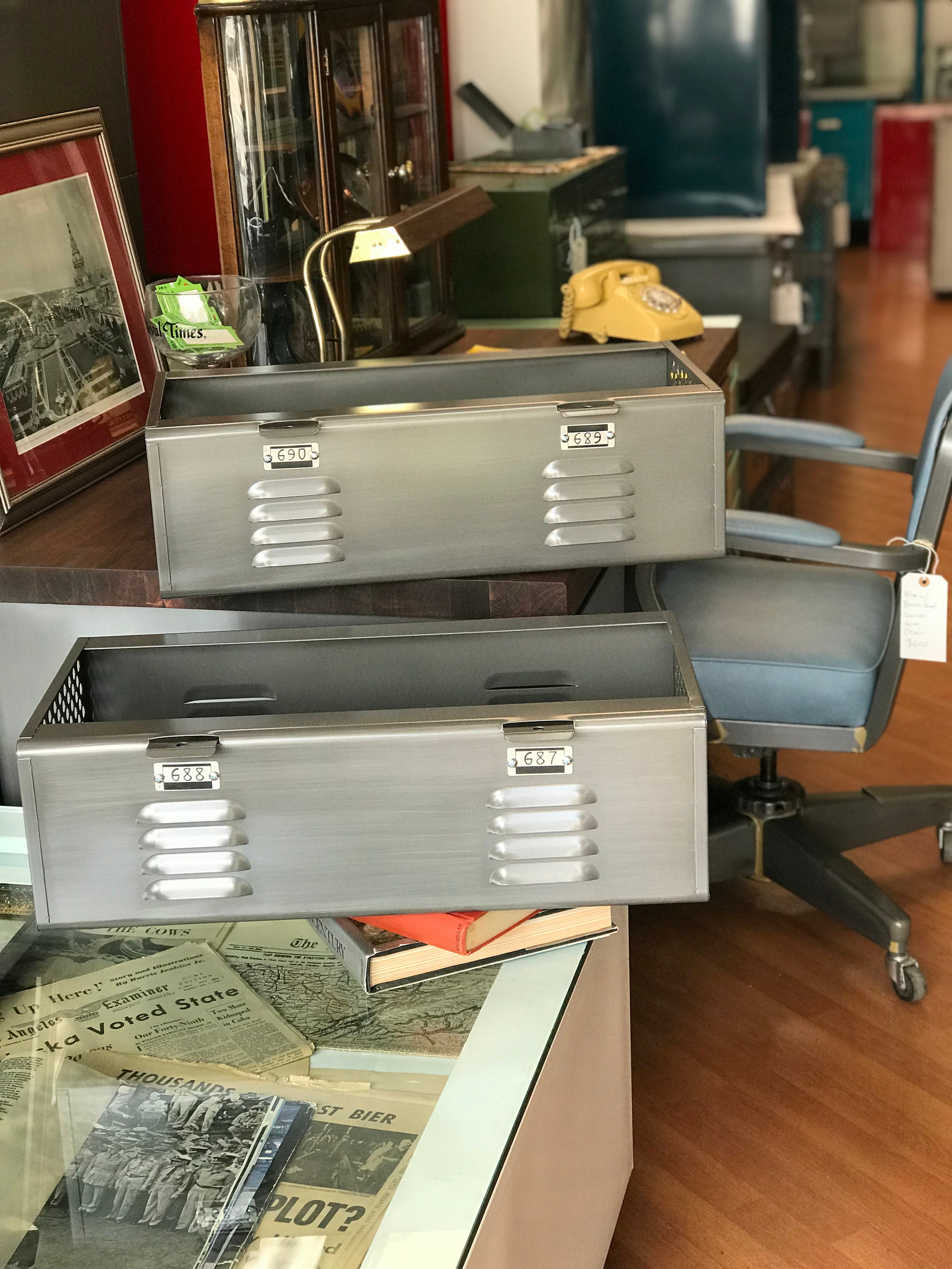 Double Basket Locker Manufactured Dresser - Etsy