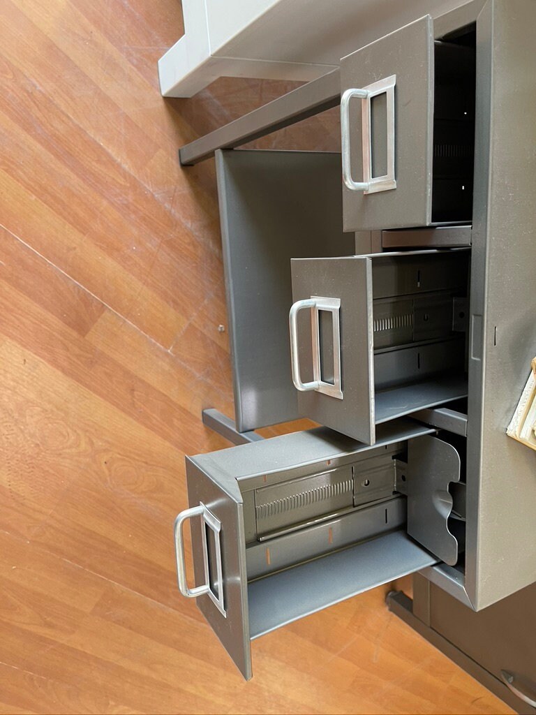 Vintage Steel Index Card Files Repurposed Industrial | Etsy