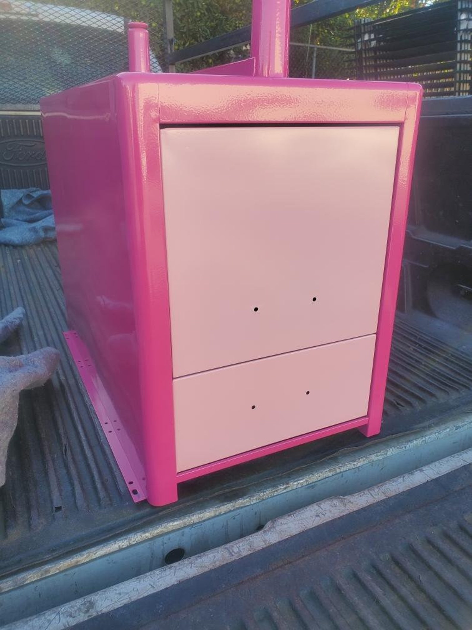 Vintage Steel Pink Desk Refinished Made to Order - Etsy