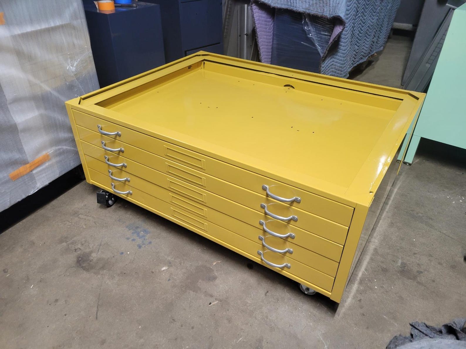 Vintage Steel Flat File Coffee Table Medium Made to Order - Etsy