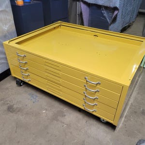 Vintage Steel Flat File Coffee Table Medium Made to Order - Etsy