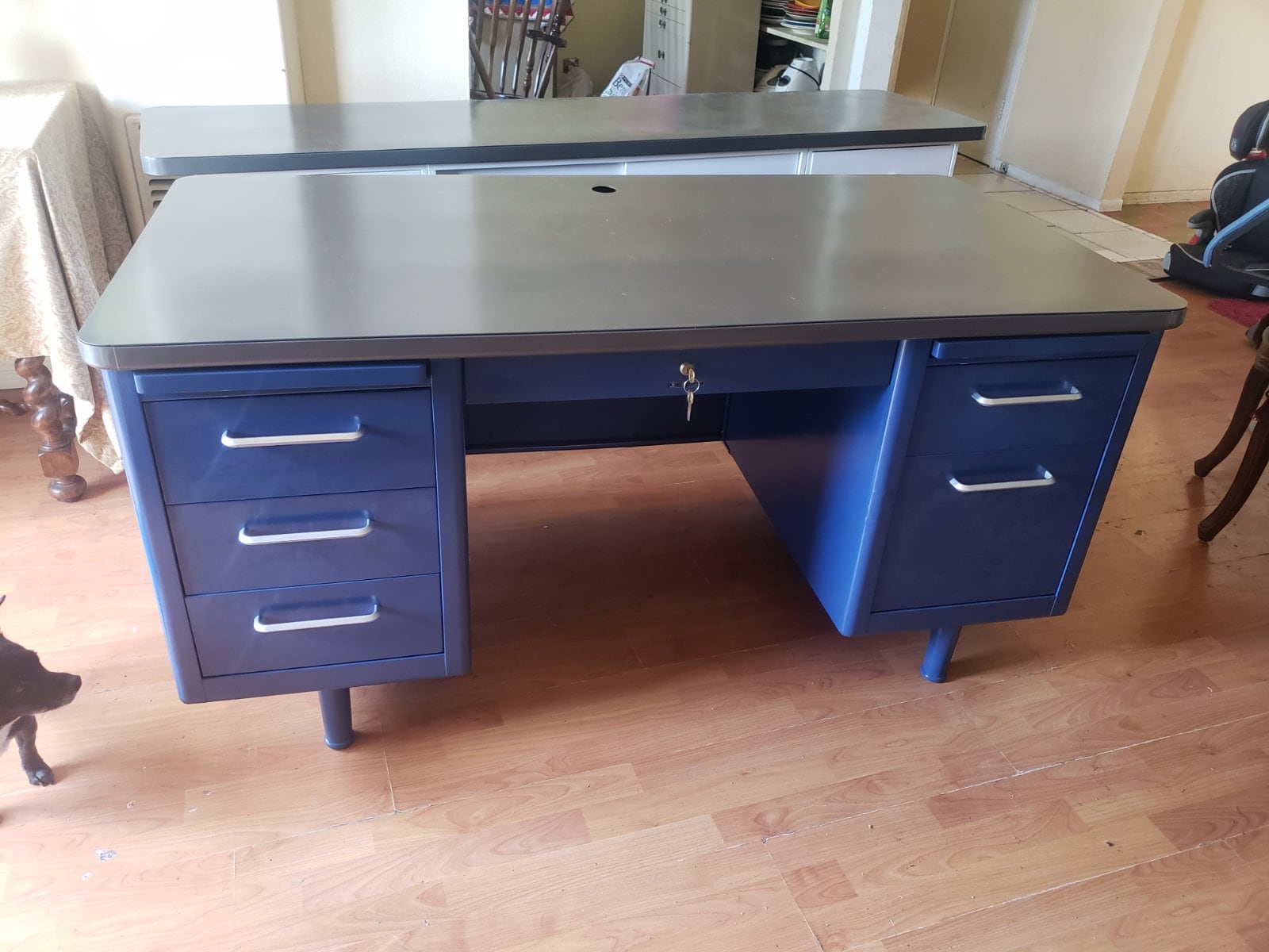Vintage Steel Tanker Desk Restored in Any Color You Like - Etsy